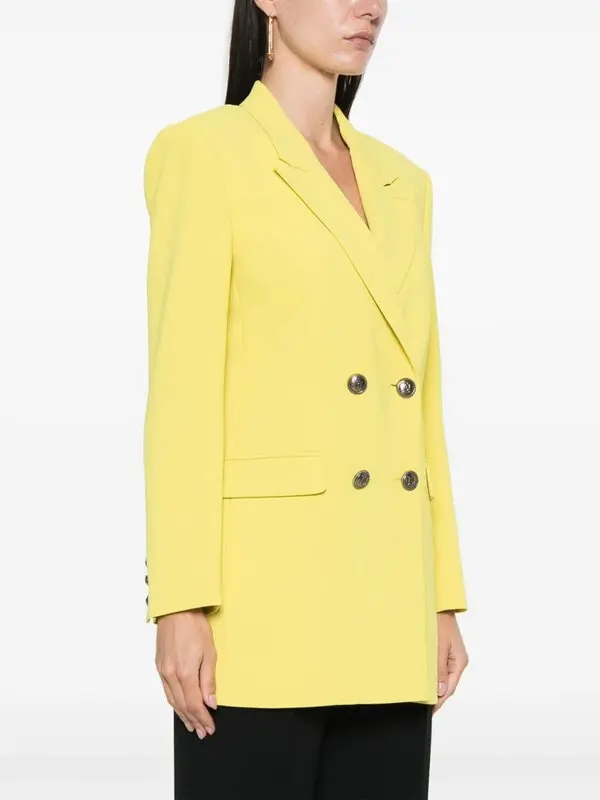 Elisabetta Franchi Double-breasted Blazer - Yellow
