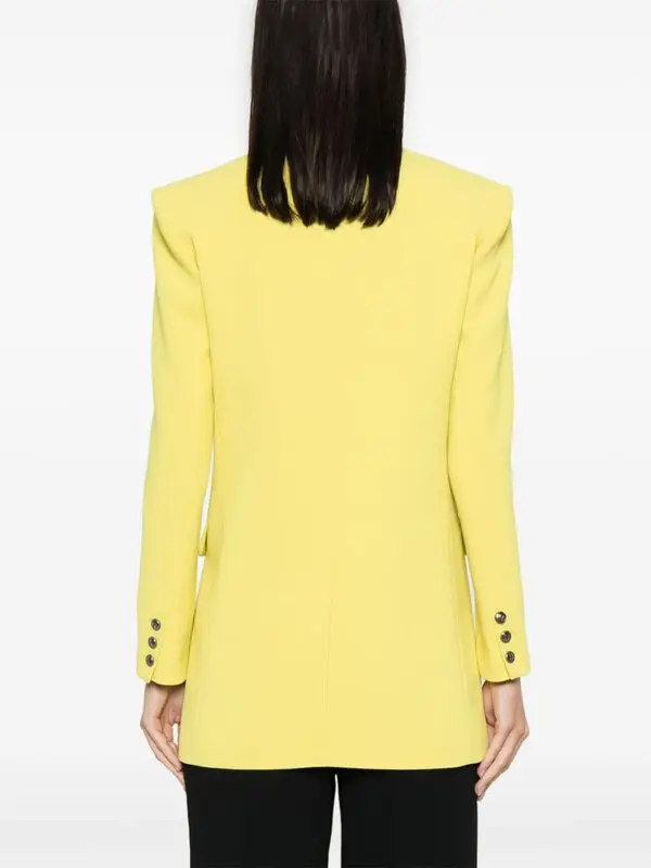 Elisabetta Franchi Double-breasted Blazer - Yellow
