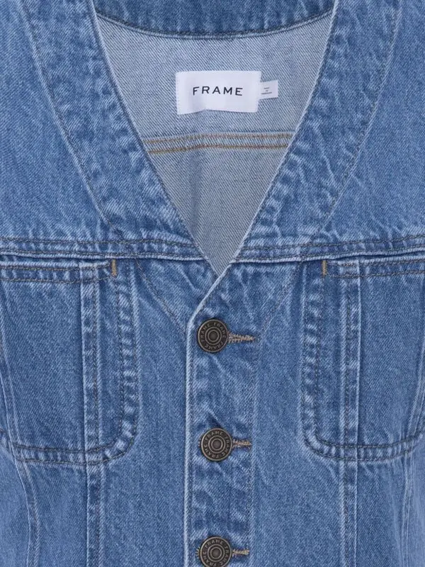 FRAME Sleeveless Denim Mini Dress