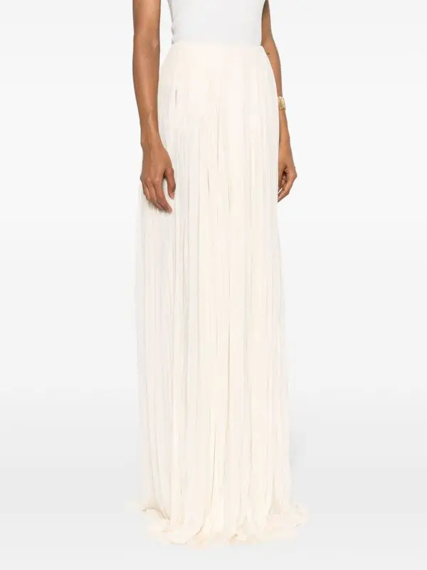 Saint Laurent Pleated Maxi Skirt