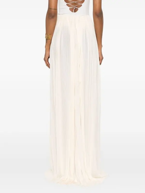 Saint Laurent Pleated Maxi Skirt