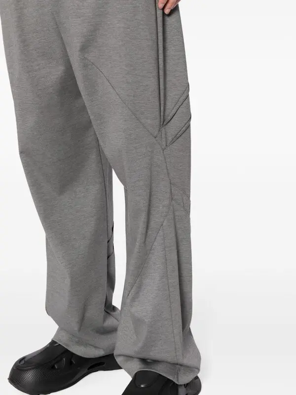 Kiko Kostadinov Melsas Darted Loose-Fit Trousers In Grey - 53% Off