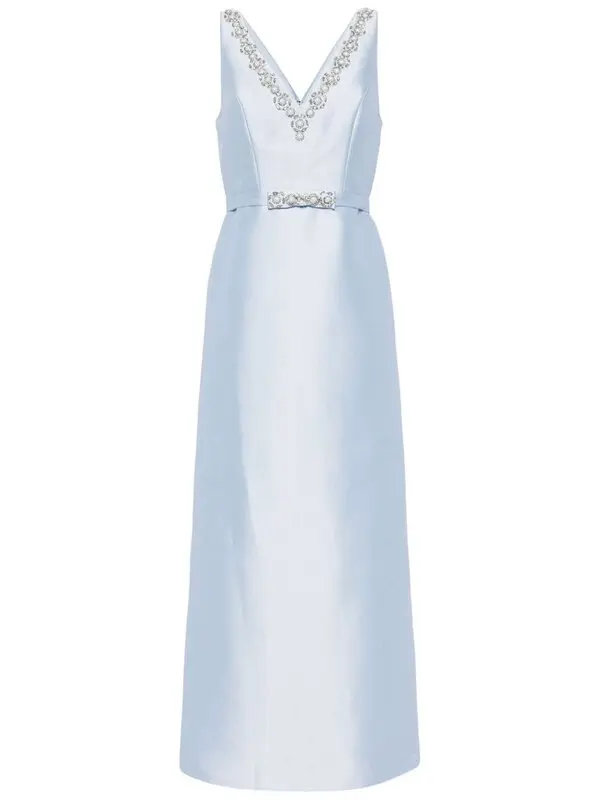 Sachin & Babi Garda Mikado Gown - Blue