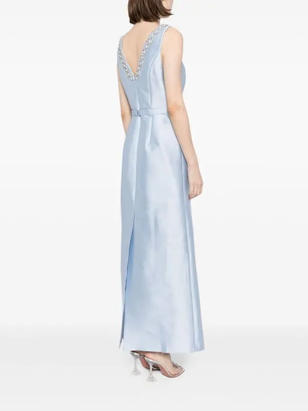 Sachin & Babi Garda Mikado Gown - Blue