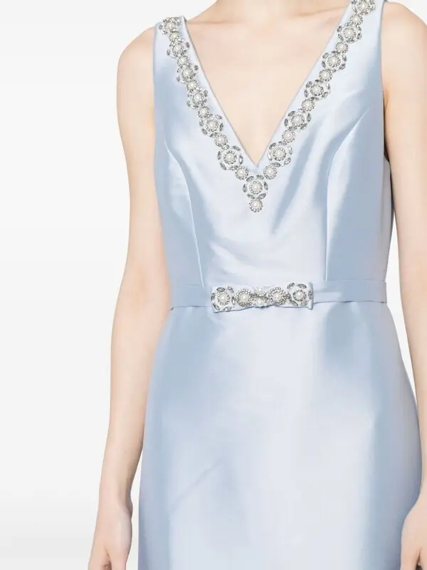 Sachin & Babi Garda Mikado Gown - Blue