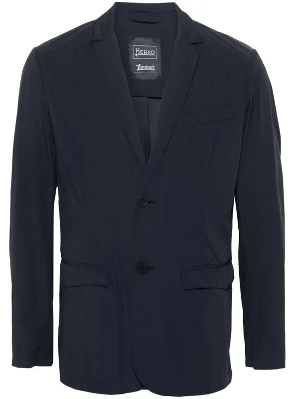 Herno Light Matt Crepe Blazer - Blue