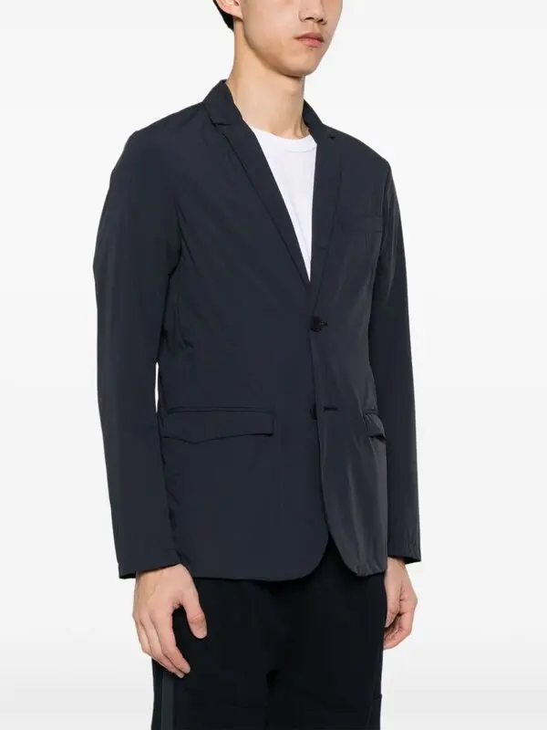 Herno Light Matt Crepe Blazer - Blue