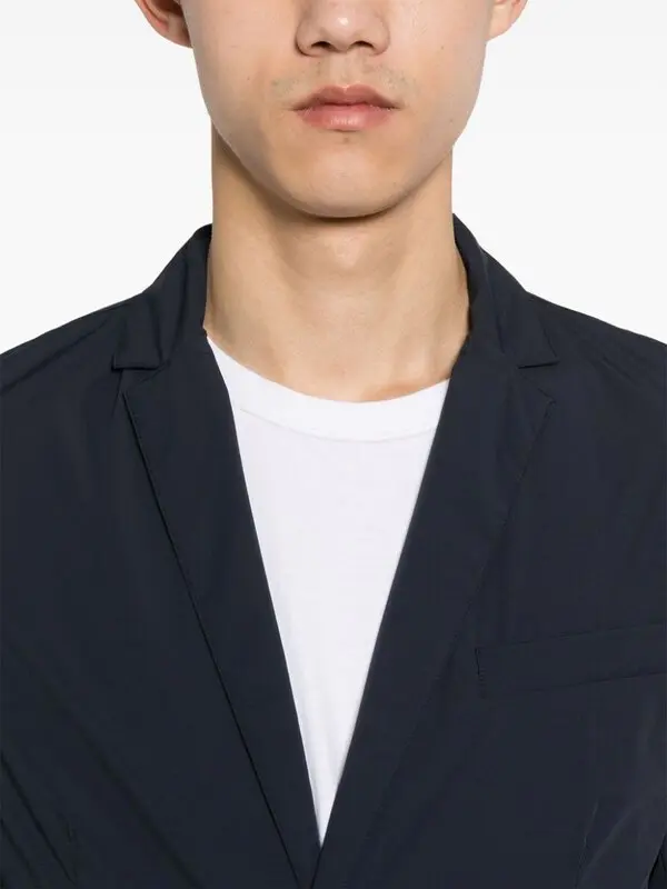 Herno Light Matt Crepe Blazer - Blue