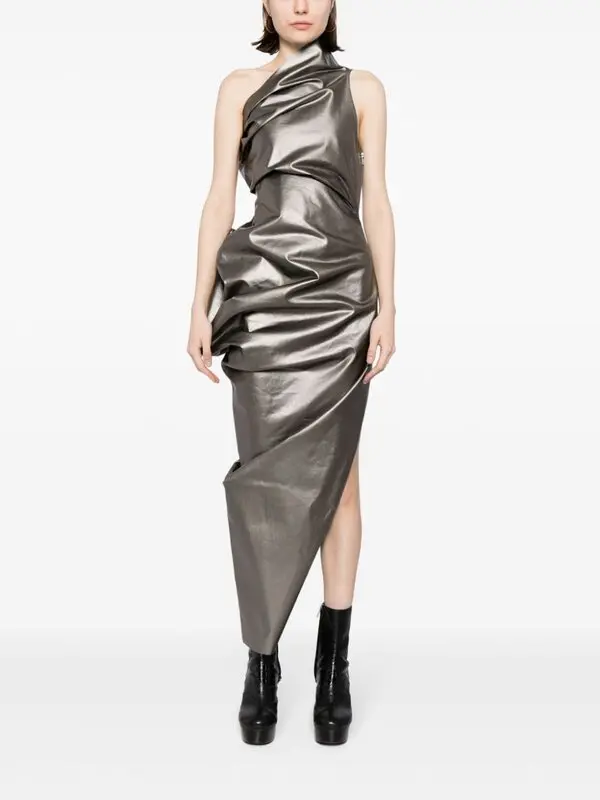 Rick Owens Walrus Metallic-effect Maxi Dress