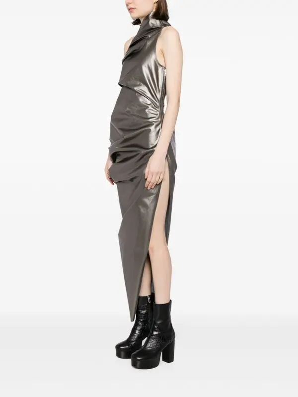 Rick Owens Walrus Metallic-effect Maxi Dress