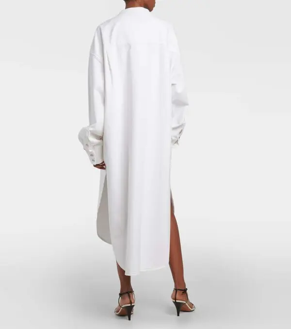 Khaite Seffi Cotton Shirt Dress