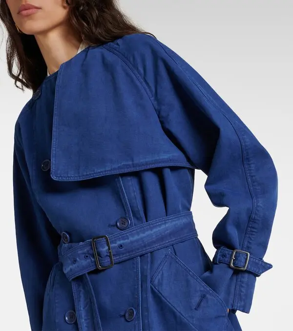 Max Mara Calao Cotton Canvas Trench Coat