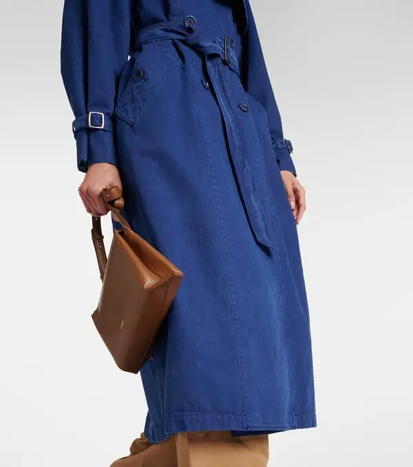Max Mara Calao Cotton Canvas Trench Coat