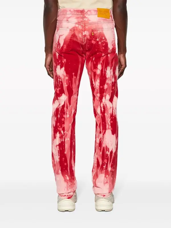 GALLERY DEPT. Biscayne Tie-dye Jeans - Red