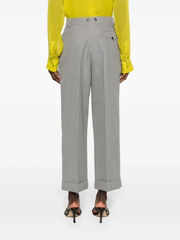 Victoria Beckham High-waist Tailored Trousers - Grey