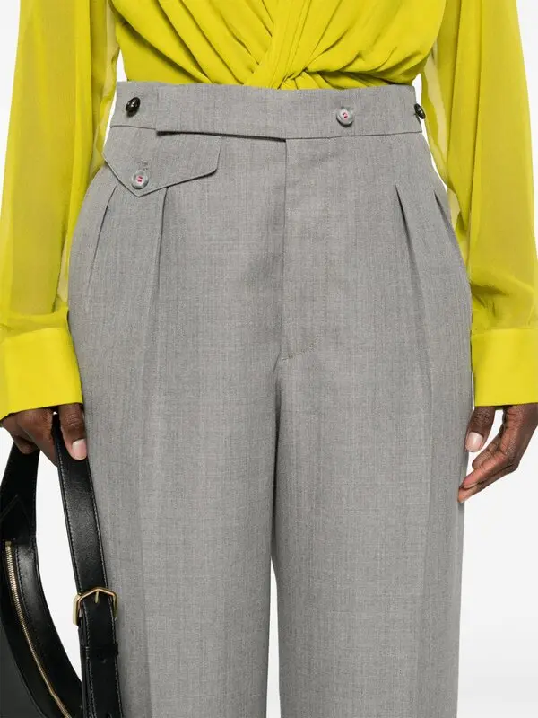 Victoria Beckham High-waist Tailored Trousers - Grey