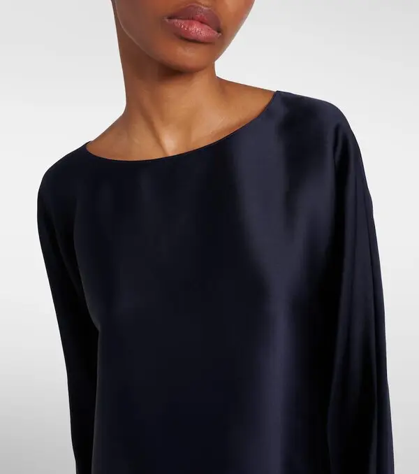 THE ROW Dylia Silk Satin Blouse