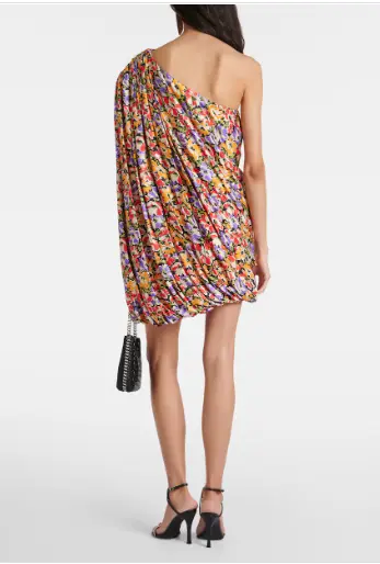 Stella McCartney Floral One-shoulder Minidress