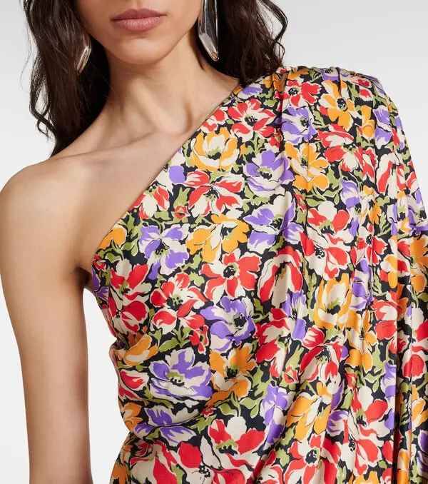 Stella McCartney Floral One-shoulder Minidress
