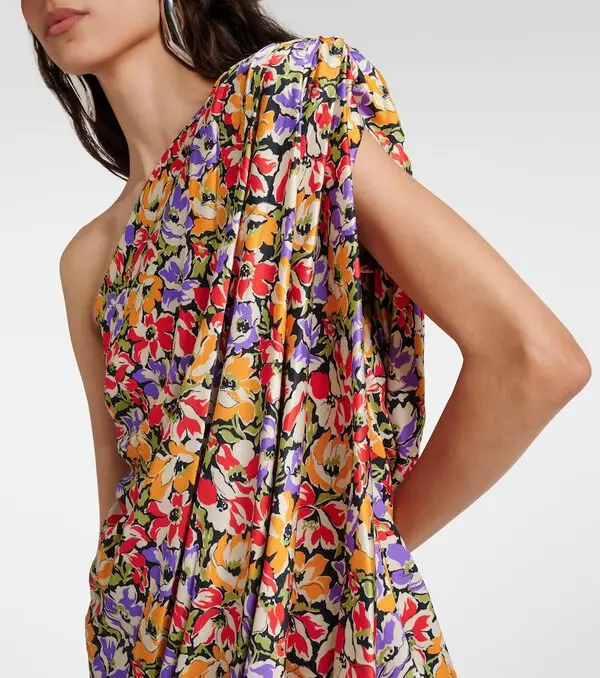Stella McCartney Floral One-shoulder Minidress