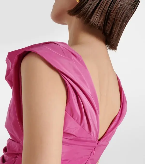staud andrea dress pink Staud Andrea Off-Shoulder Maxi Dress In Pink - 30% Off
