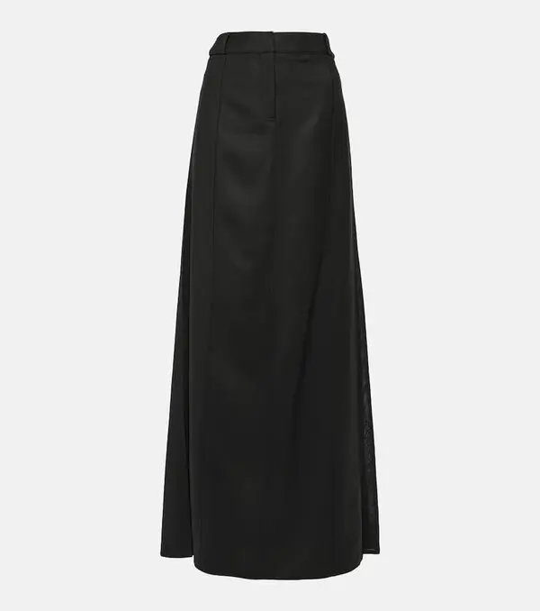 Victoria Beckham Wool-blend Maxi Skirt