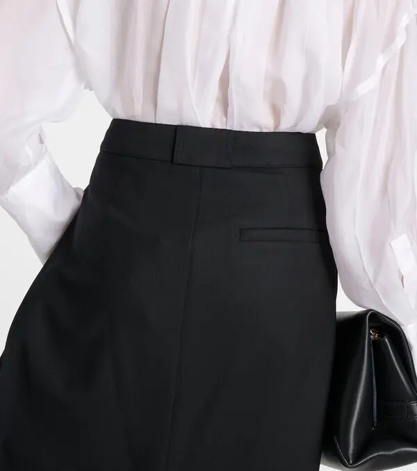 Victoria Beckham Wool-blend Maxi Skirt