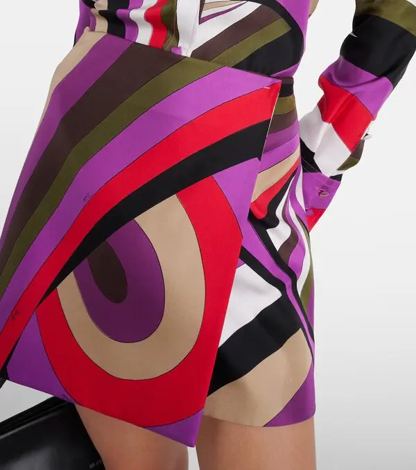 Emilio Pucci Iride Printed Silk Miniskirt - Multicoloured