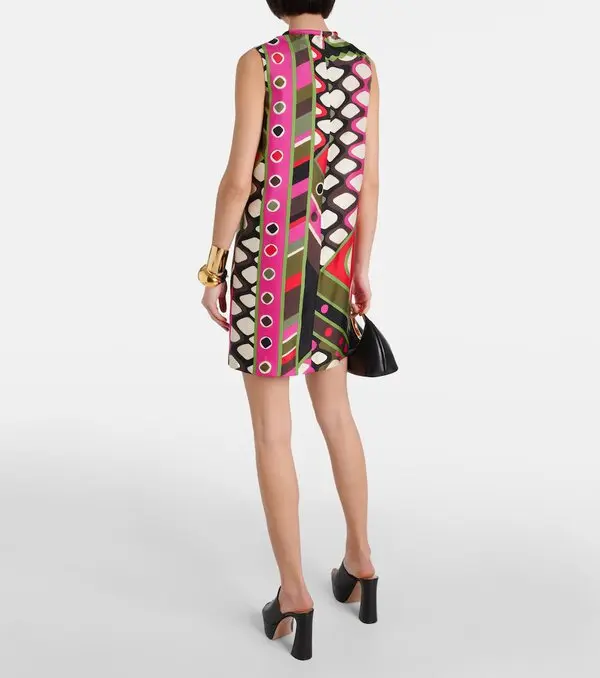 Emilio Pucci Vivara Printed Silk Minidress