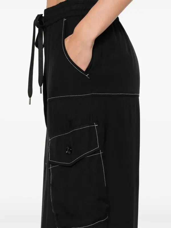Pinko Contrast-stitching Midi Skirt