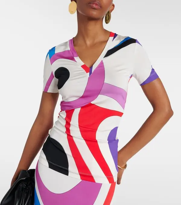 Emilio Pucci Marmo T-shirt - Multicoloured