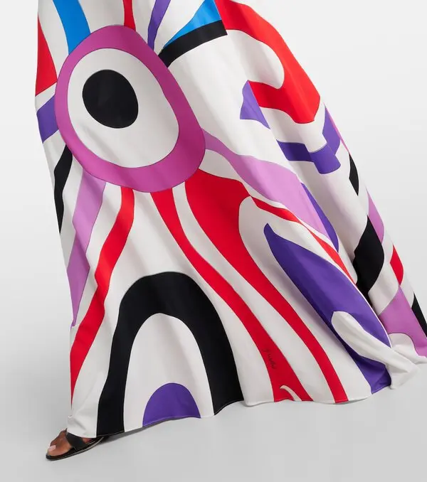 Emilio Pucci Marmo Jersey Maxi Skirt - Multicoloured