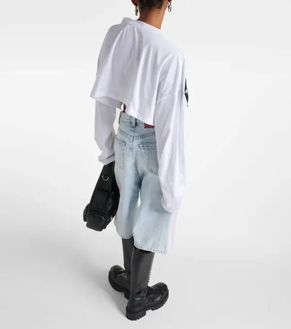 Y/project Logo Cotton Crop Top