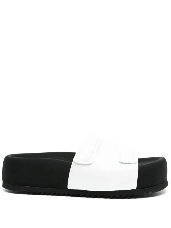 VIC MATIE Bubble Leather Platform Slides