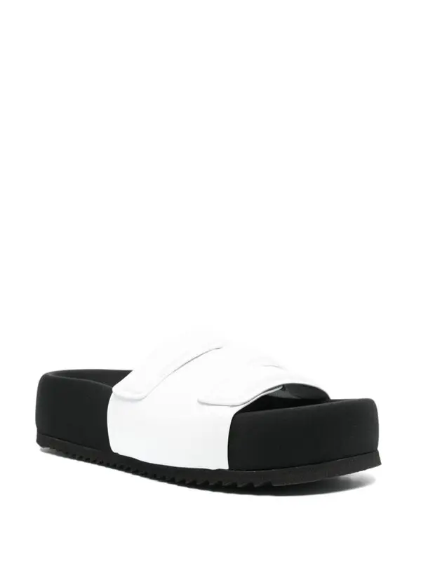 VIC MATIE Bubble Leather Platform Slides