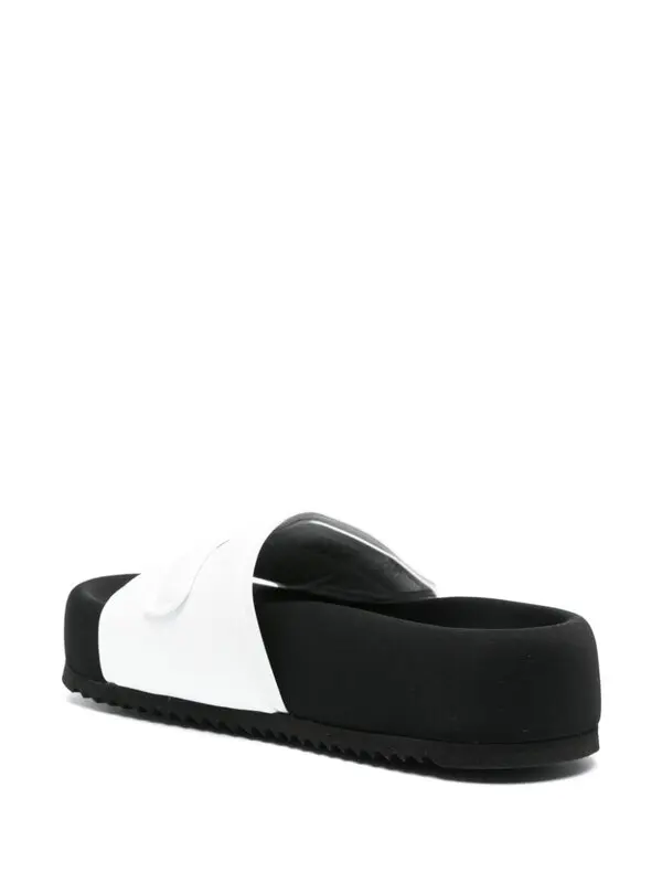 VIC MATIE Bubble Leather Platform Slides