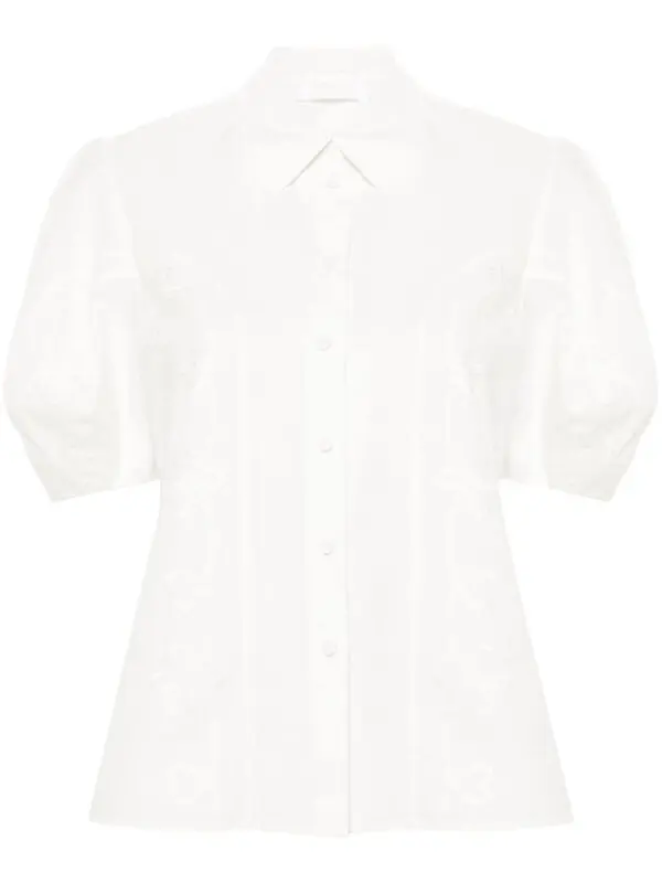 Chloé Embroidery-detail Poplin Shirt
