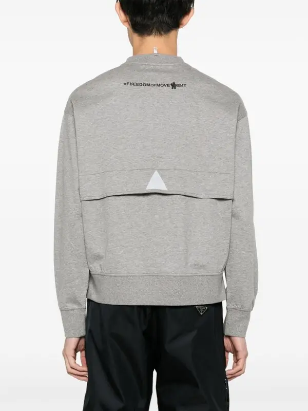 Moncler Logo Appliqué Cotton Sweatshirt
