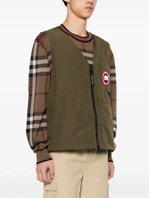 Canada Goose Canmore Logo-patch Gilet - Green