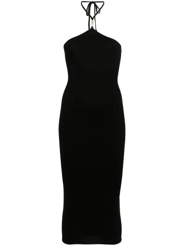 Amiri Logo-plaque Midi Dress