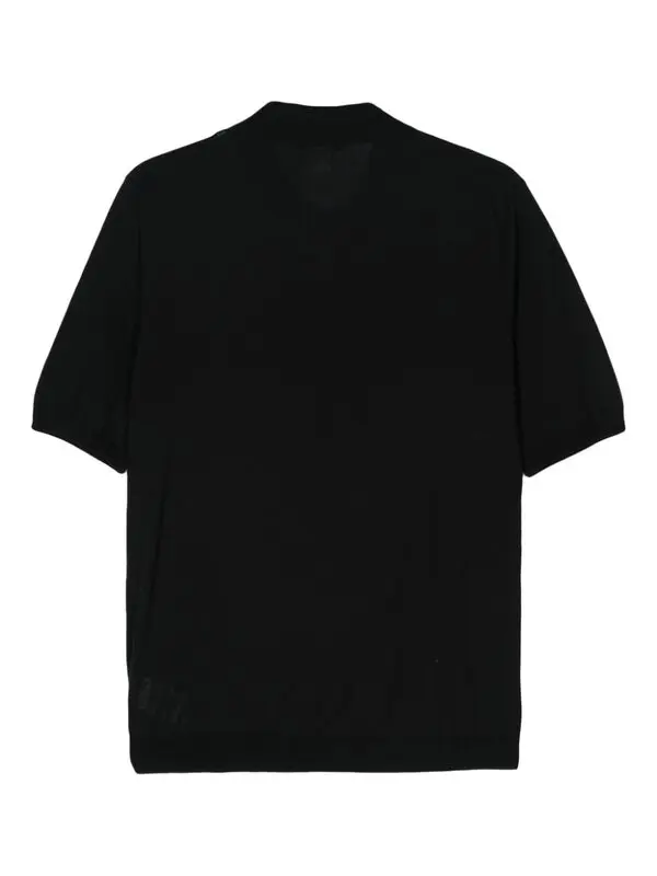 BALLANTYNE Cotton Polo Shirt - Black
