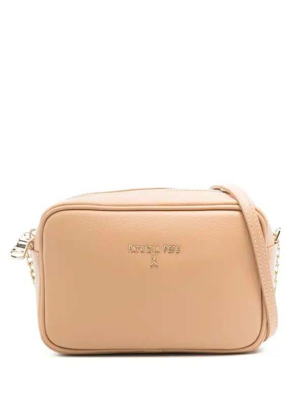 Patrizia Pepe Leather Crossbody Bag - Neutrals
