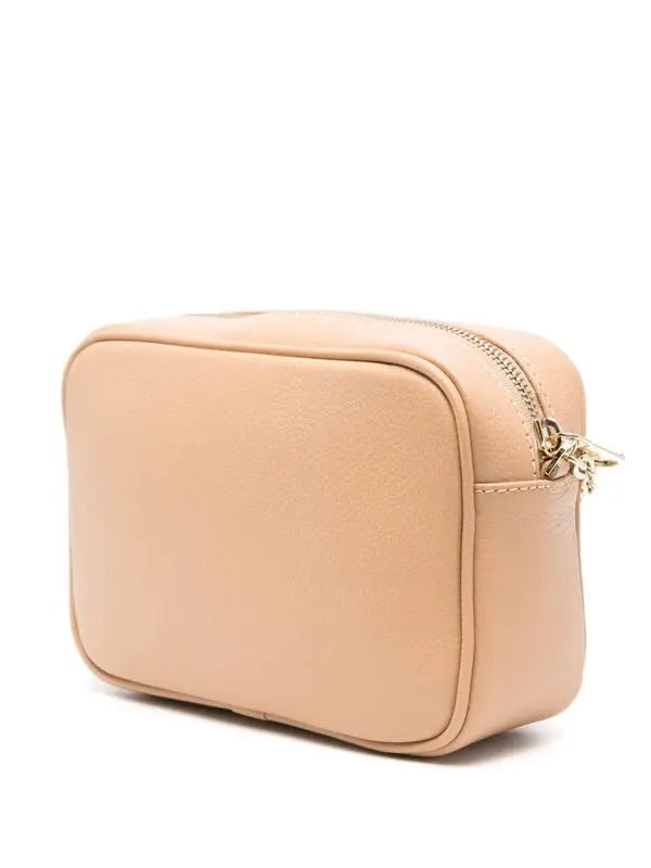 Patrizia Pepe Leather Crossbody Bag - Neutrals