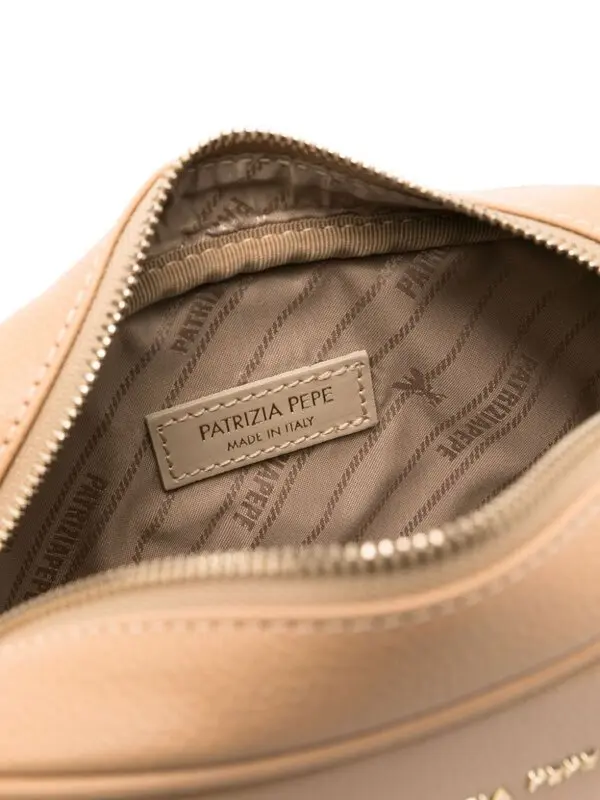 Patrizia Pepe Leather Crossbody Bag - Neutrals