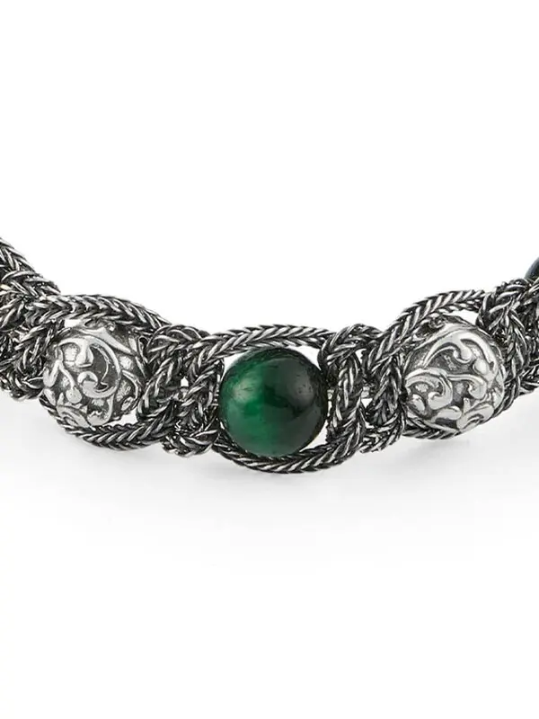 Emanuele Bicocchi Arabesque Shamballa Bracelet - Silver