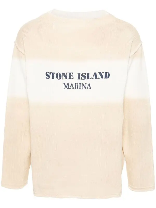 Stone Island Logo-print Jumper - Neutrals