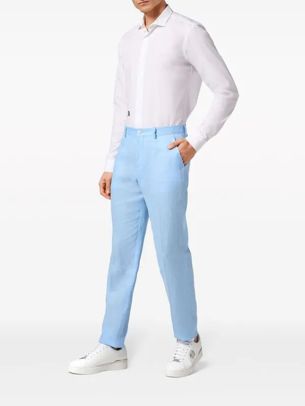 Philipp Plein Linen Tailored Trousers