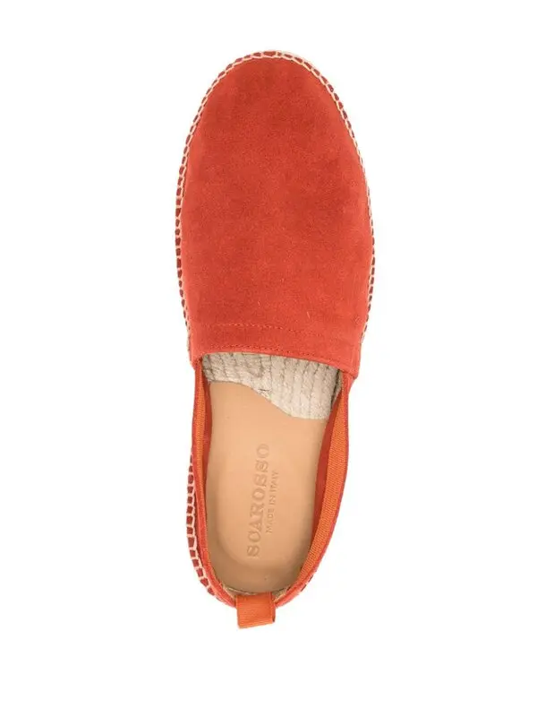 SCAROSSO Pablo Suede Espadrilles - Red