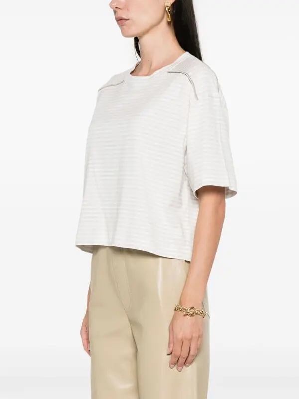 Brunello Cucinelli Striped Cotton T-shirt