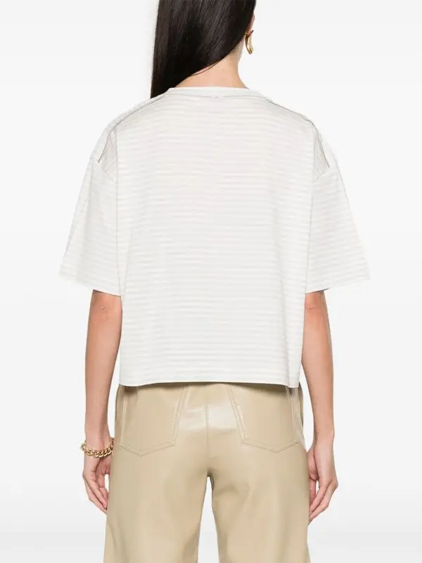 Brunello Cucinelli Striped Cotton T-shirt